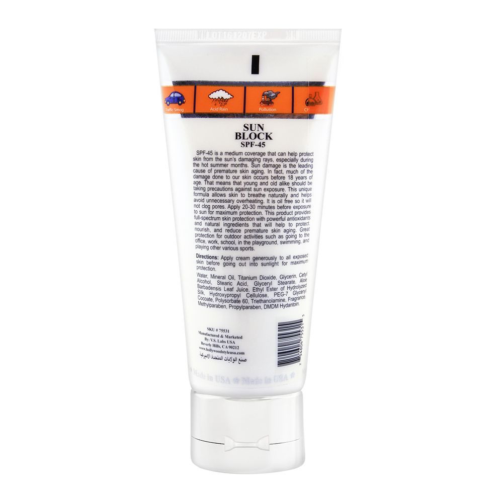 Order Hollywood Style Sun Block SPF-45 150ml Online at Special Price in ...