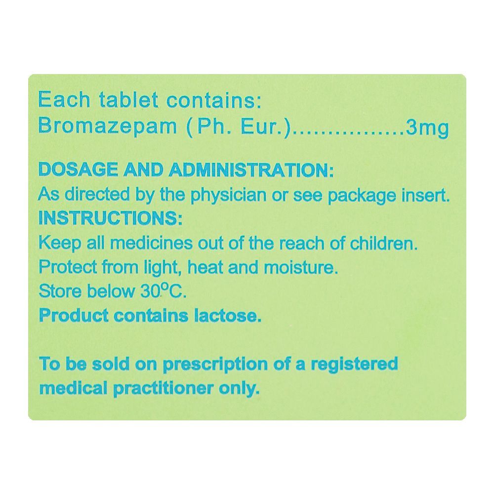 Order Lexotanil Tablets Strip, 3mg Online at Special Price in Pakistan ...