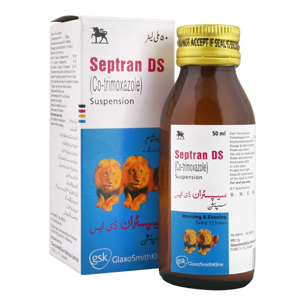 Purchase GSK Septran DS Suspension, 50ml Online at Best Price in ...