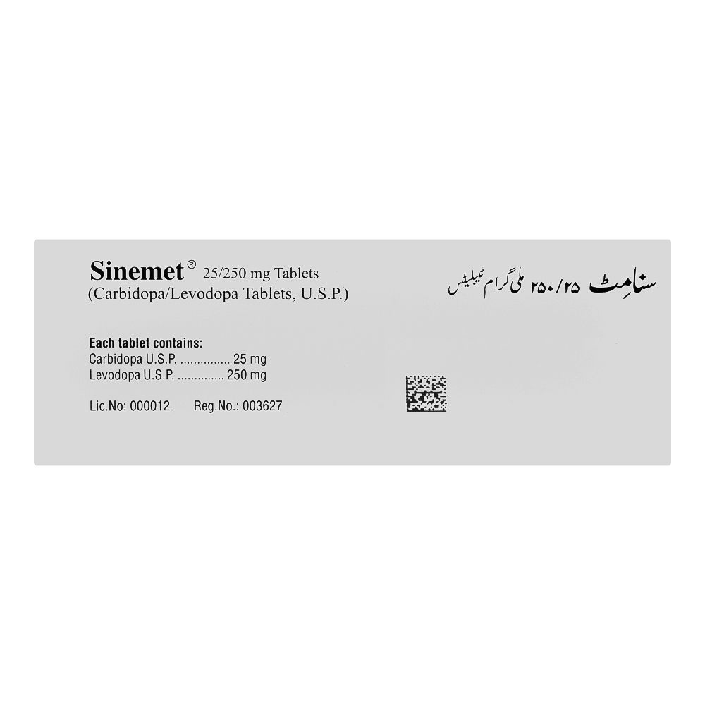 Order Searle Sinemet Tablet, 25mg/250mg, 1-Strip Online at Special ...