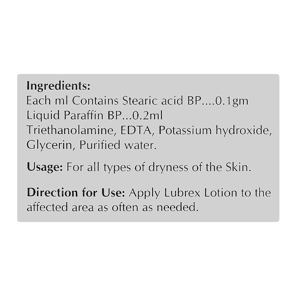 Order Lubrex Moisturizing Lotion, 60ml Online at Special Price in ...