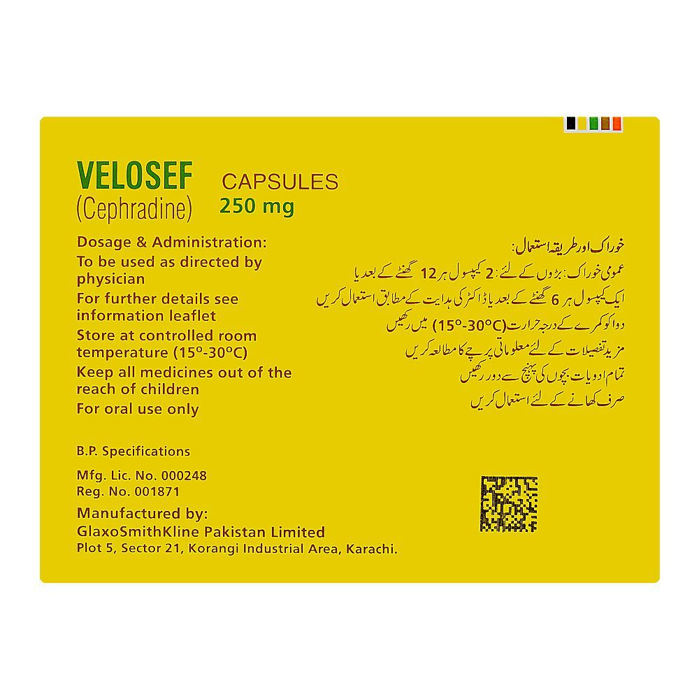 Buy Velosef Capsules Strip, 250mg Online at Special Price in Pakistan ...