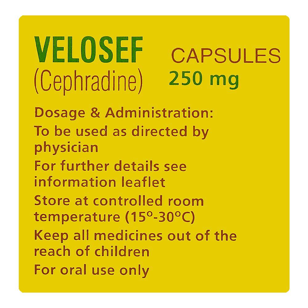 Buy Velosef Capsules Strip, 250mg Online at Special Price in Pakistan ...