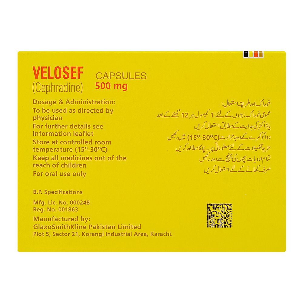 Buy Velosef Capsules Strip, 500mg Online at Special Price in Pakistan ...