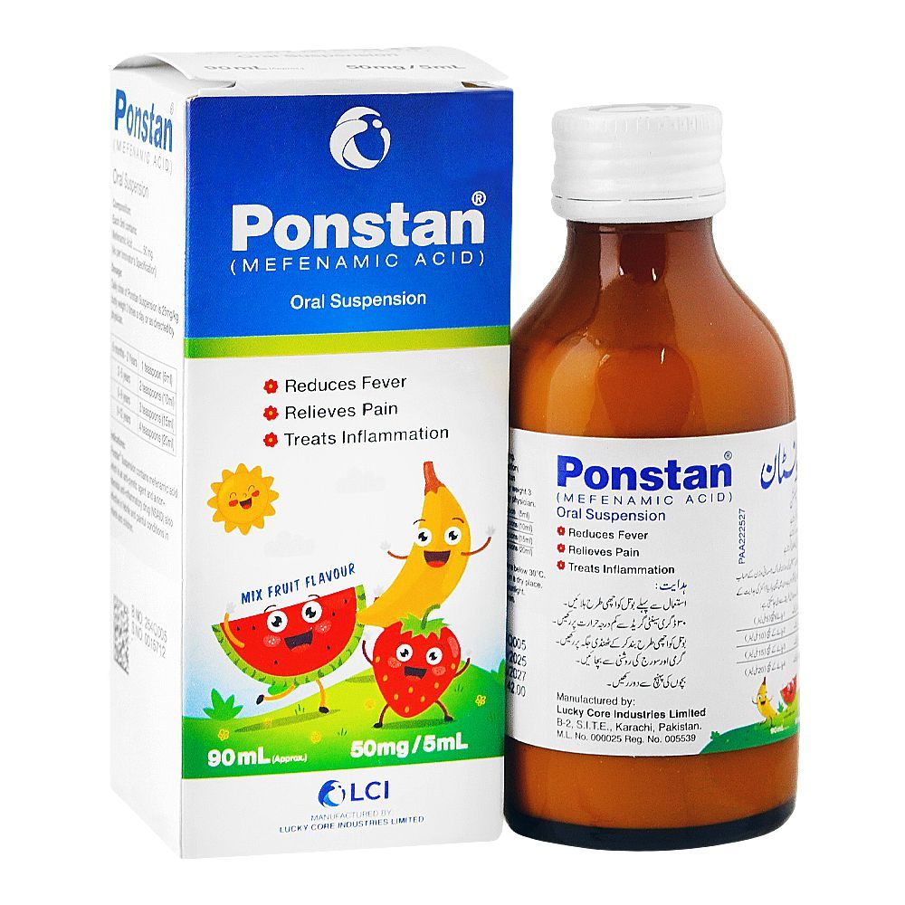 LCI Ponstan Oral Suspension 90ml