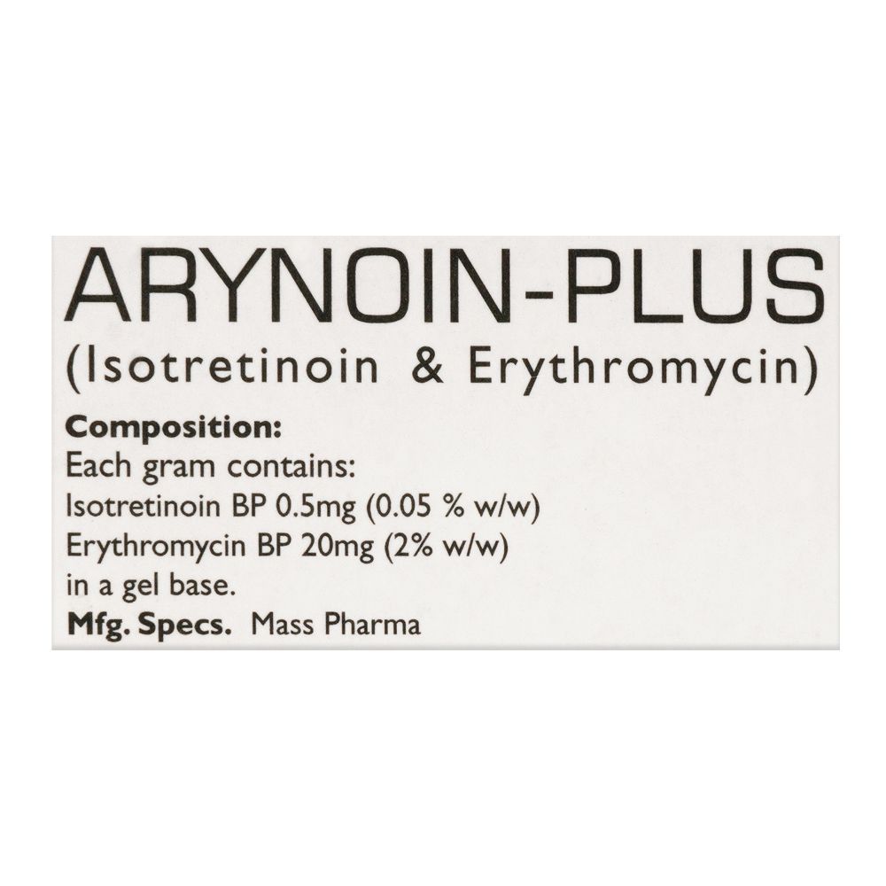 Purchase Mass Pharma Arynoin-Plus Gel, 10g Online at Best Price in ...