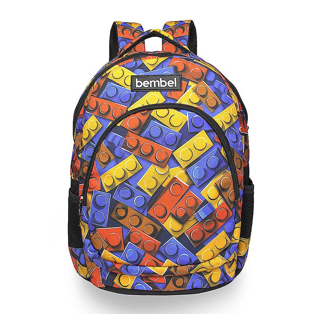 Bembel 16 Inch School Backpack, For 1-3 Grade, 24 Liters, Blocks, 100275
