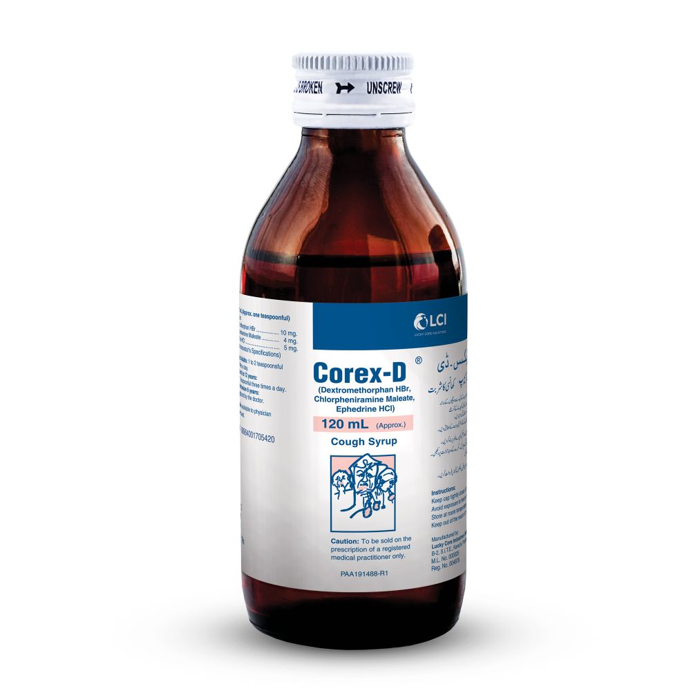 Purchase Pfizer Corex D Cough Syrup, 120ml Online at Best Price in ...