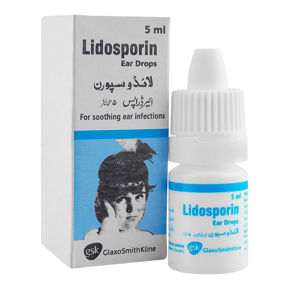 Buy GSK Lidosporin Ear Drop, 5ml Online at Best Price in Pakistan ...