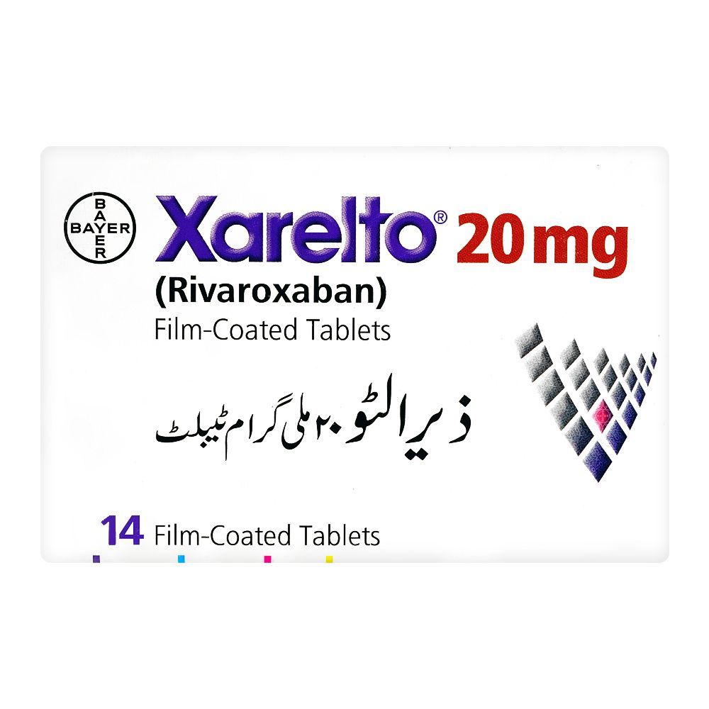 Buy Bayer Pharmaceuticals Xarelto Tablet, 20mg, 14-Pack Online at ...