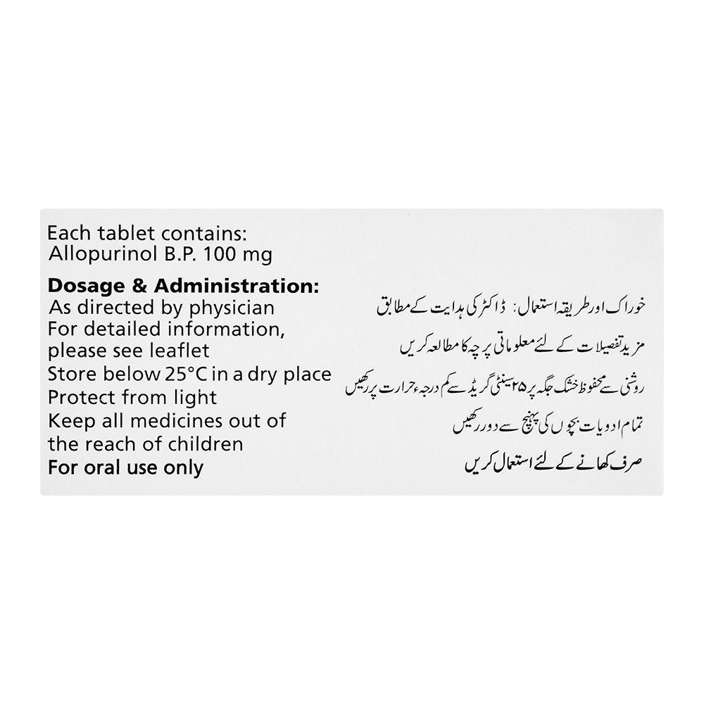 Order GSK Zyloric Tablet, 100mg, 1-Strip Online at Best Price in ...