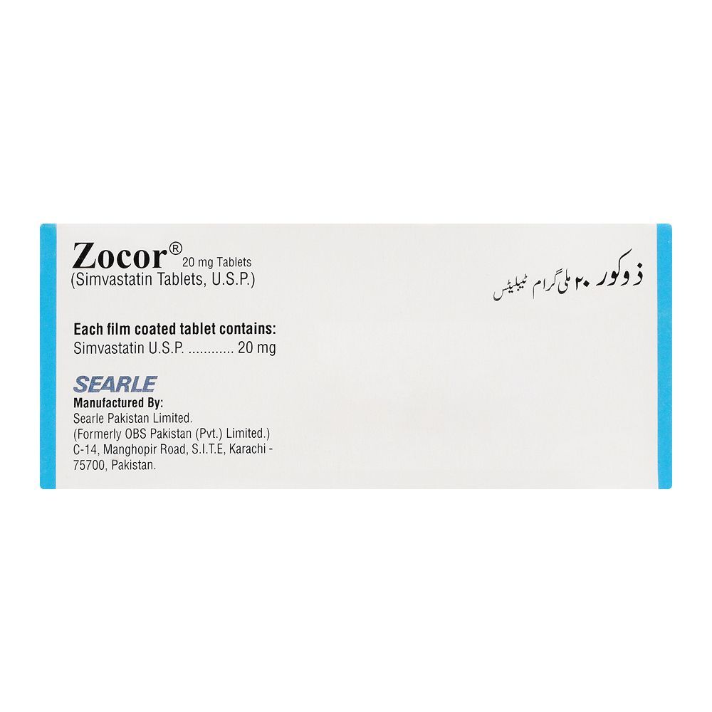 Order Searle Zocor Tablet, 20mg, 10-Pack Online at Best Price in ...