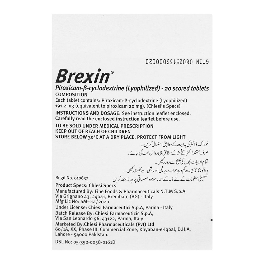 Order Chiesi Pharmaceuticals Brexin Tablet, 1-Strip Online at Best ...