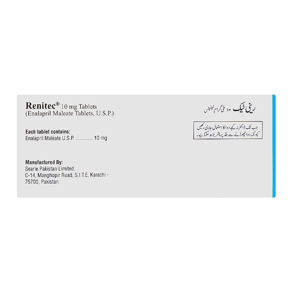 Order Renitec Tablets Box, 10mg Online at Special Price in Pakistan ...