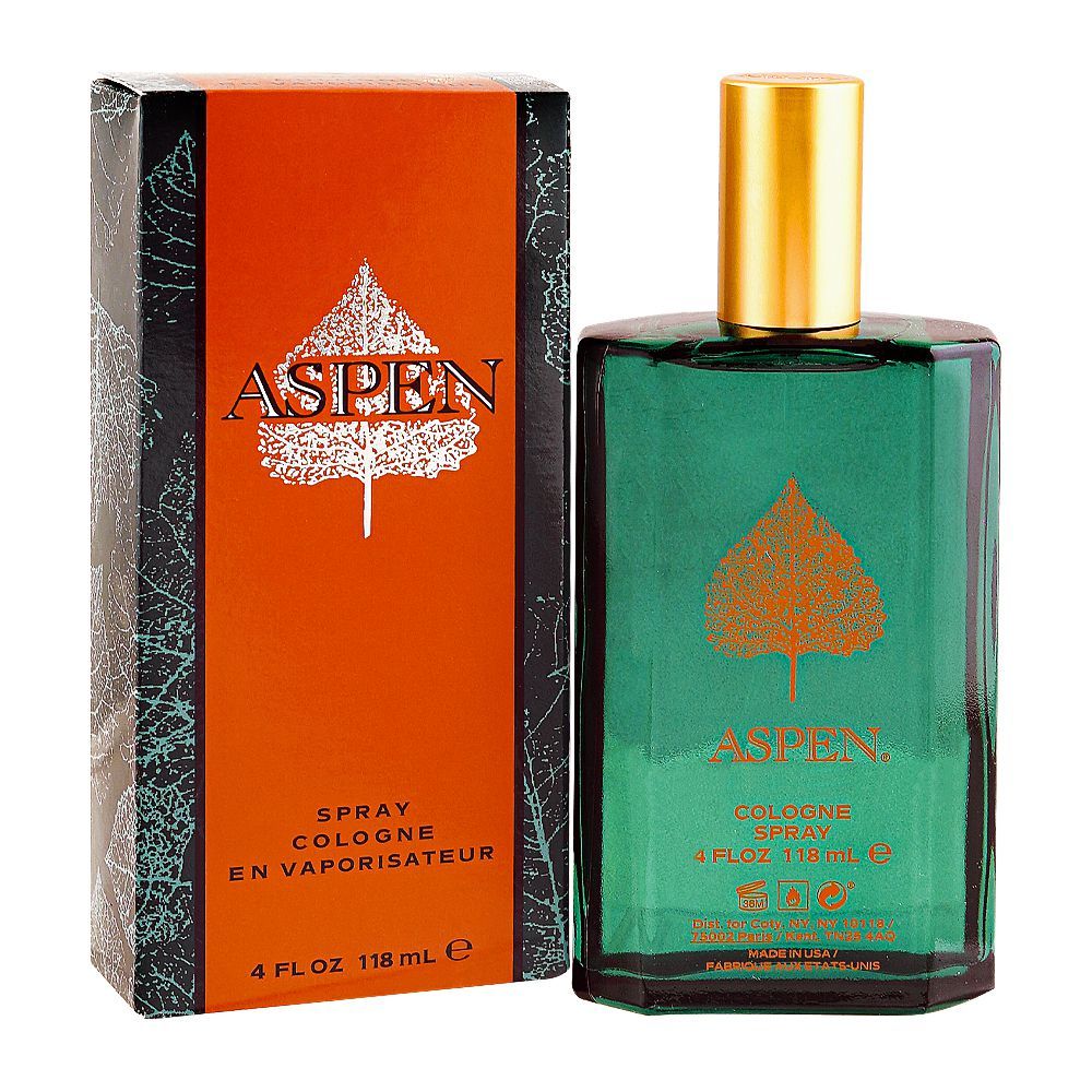 Aspen Cologne Spray, For Men, 118ml