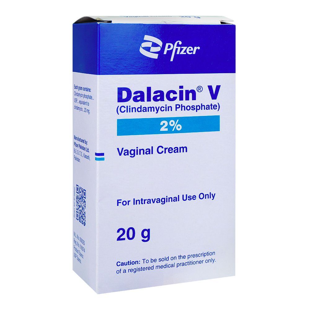 Buy Pfizer Dalacin V 2% Vaginal Cream, For Intravaginal Use Only, 20g ...