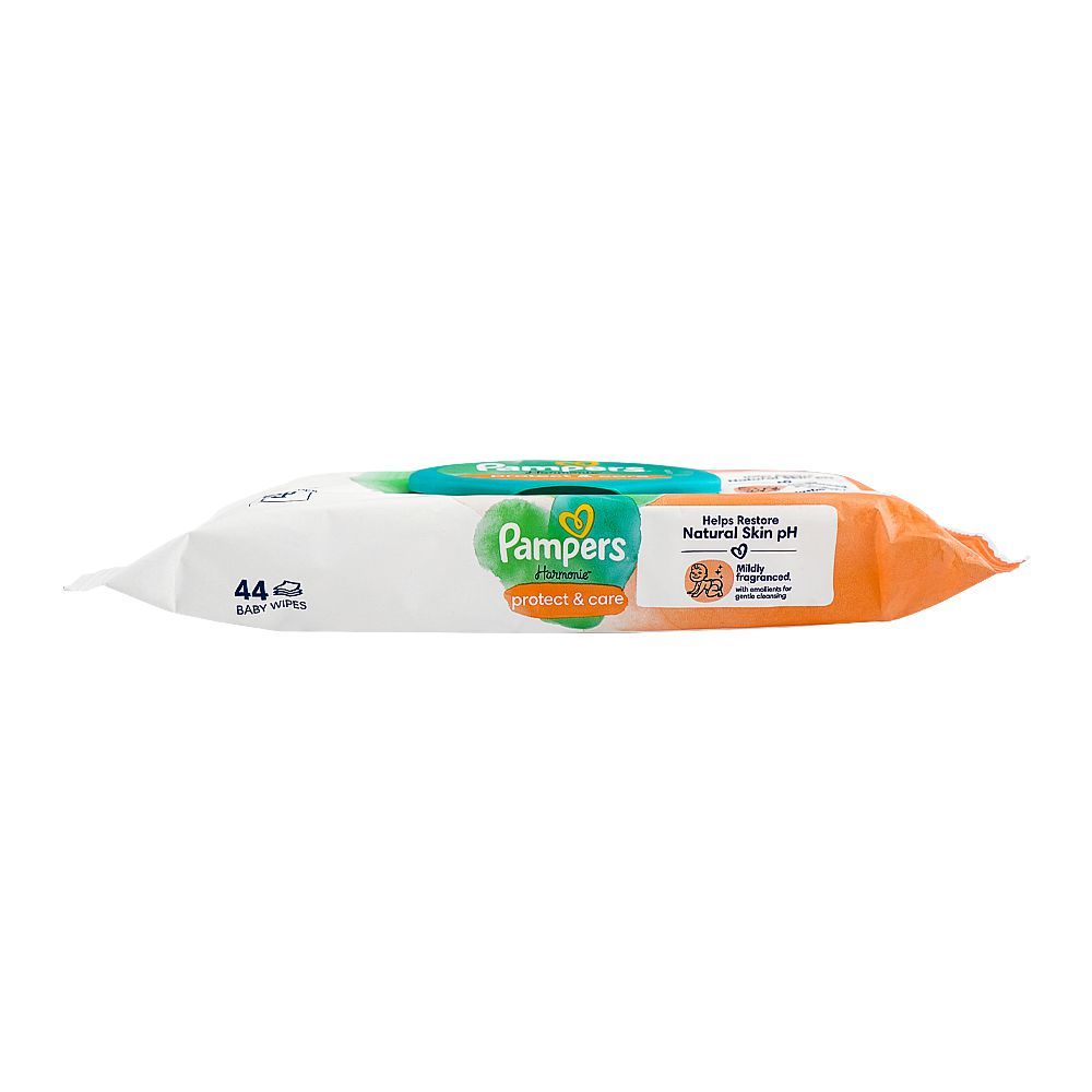 Pampers Protect & Care Baby Wipes, No Alcohol, 44-Pack