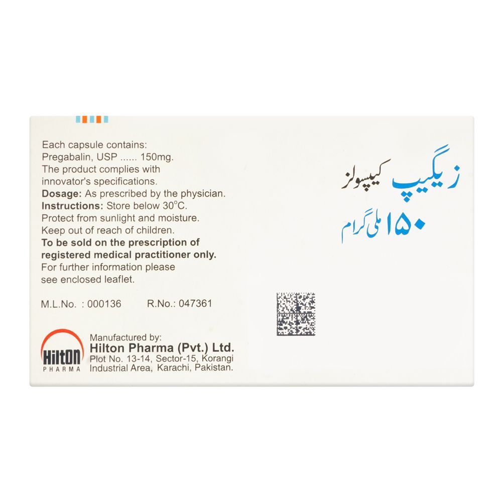 Buy Hilton Pharma Zeegap Capsule, 150mg, 14-Pack Online at Best Price ...