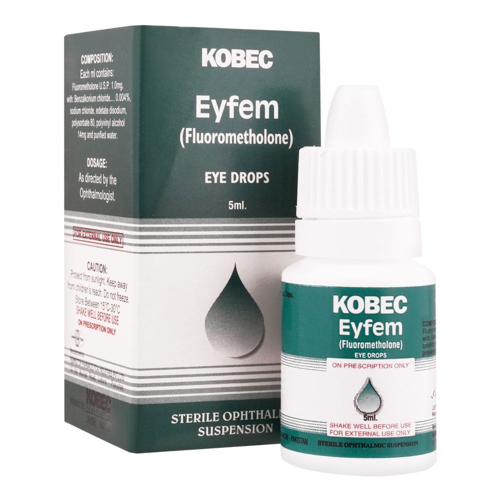 Buy Kobec Eyfem Eye Drops, 5ml Online at Best Price in Pakistan - Naheed.pk