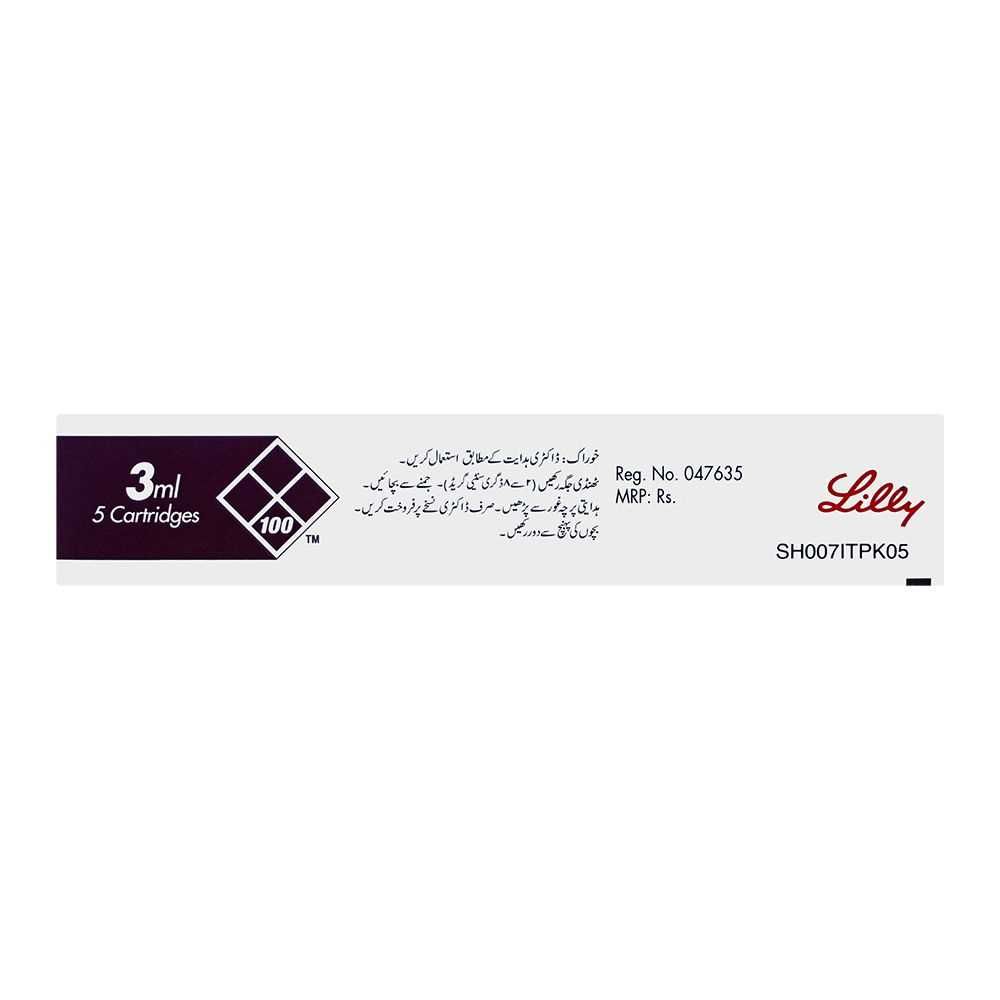 Order Eli Lilly Humalog Lispro Cartridge, 100U/ml, 3.5mg/ml, 3ml Online at Special Price in ...
