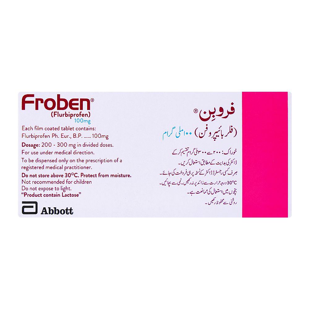 Purchase Froben Tablets Strip, 100mg Online at Special Price in ...