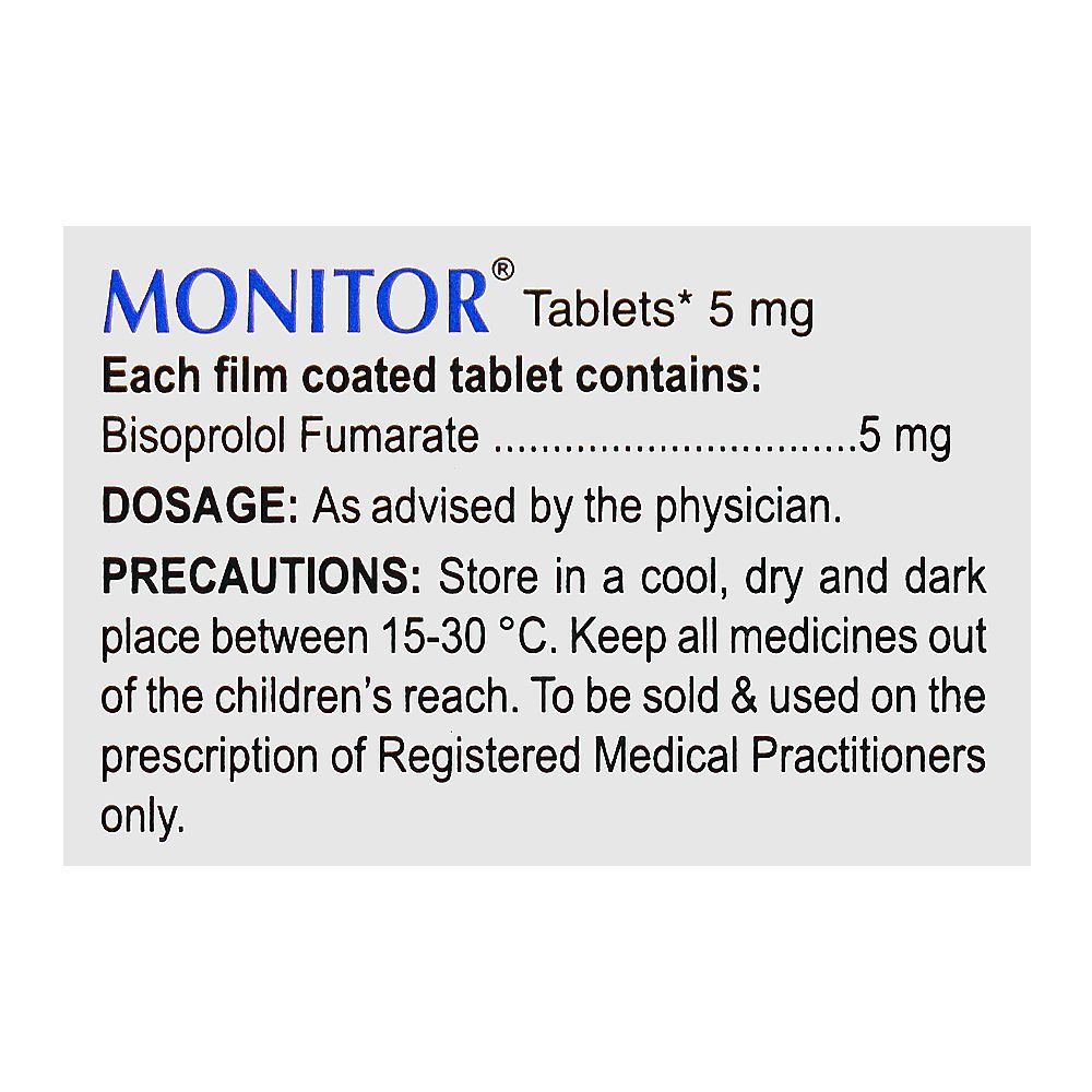 Buy Monitor Tablets, 5mg, Box (14 Tablets) Online at Special Price in ...