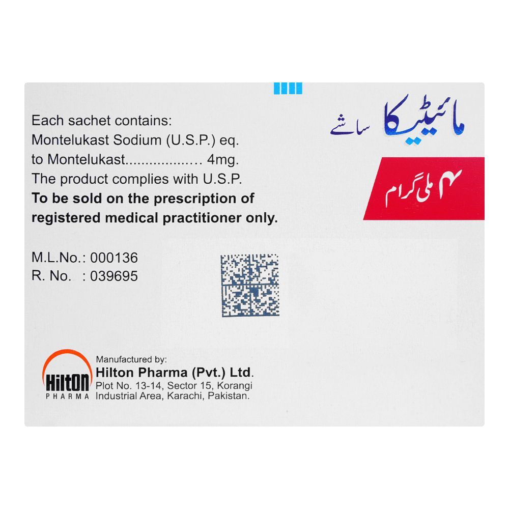 Order Hilton Pharma Myteka Sachet, 4mg, Pack-1 Online at Best Price in ...
