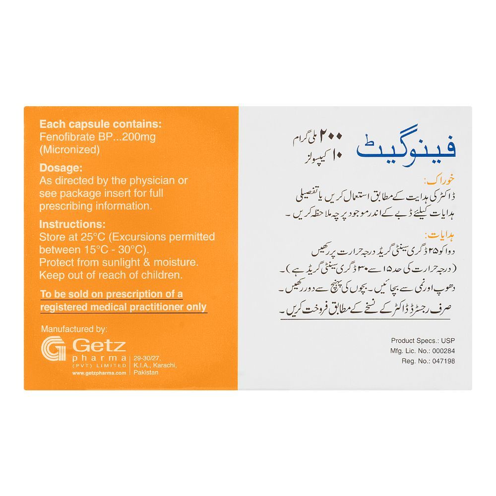 Order Getz Pharma Fenoget Capsule, 200mg, 10-Pack Online at Best Price ...