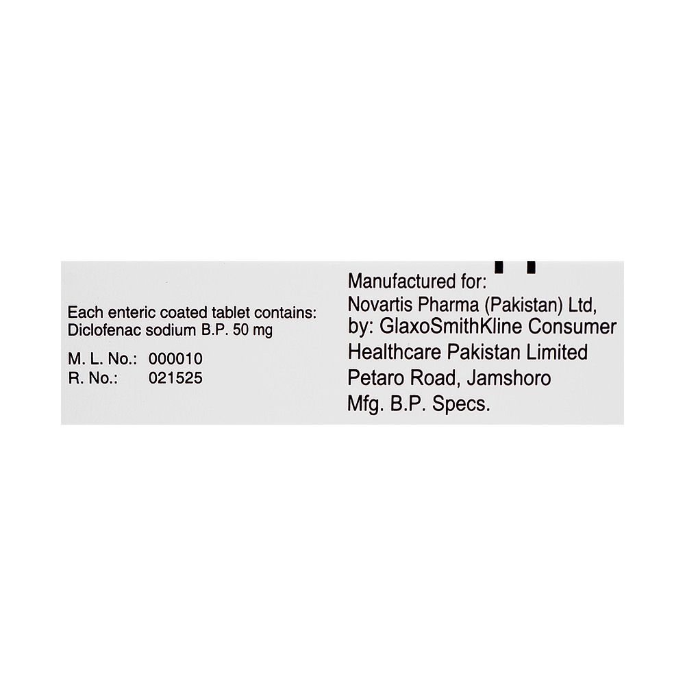 Buy GSK Voltral Tablet, 50mg, 1-Strip Online at Special Price in ...