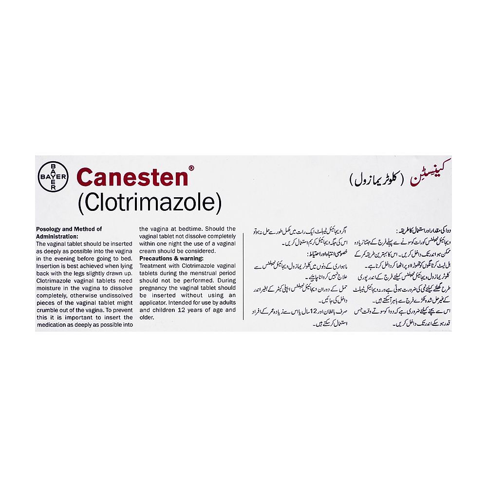 Purchase Bayer Pharmaceuticals Canesten 6 Vaginal Tablets, With ...