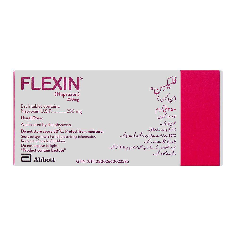 Order Flexin Tablets, 250mg, Strip (10 Tablets) Online at Special Price ...
