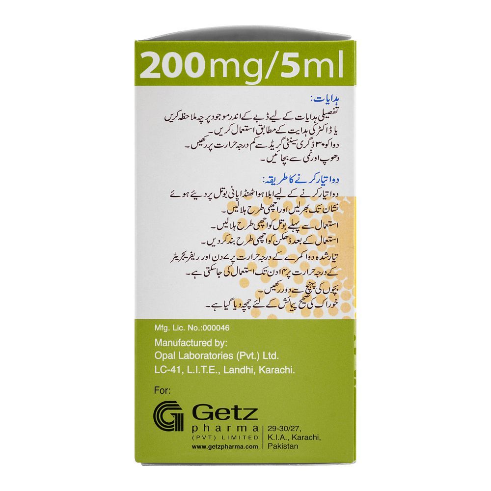 Order Getz Pharma Cefiget DS Powder Oral Suspension, 200mg/30ml Online ...