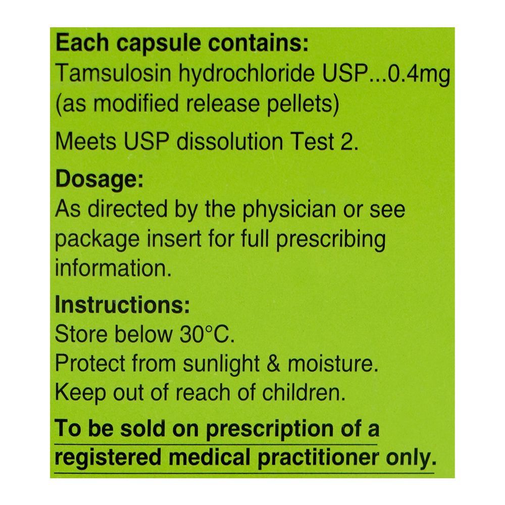 Tamsolin 0.4mg Capsules, Strip (10 Capsules)
