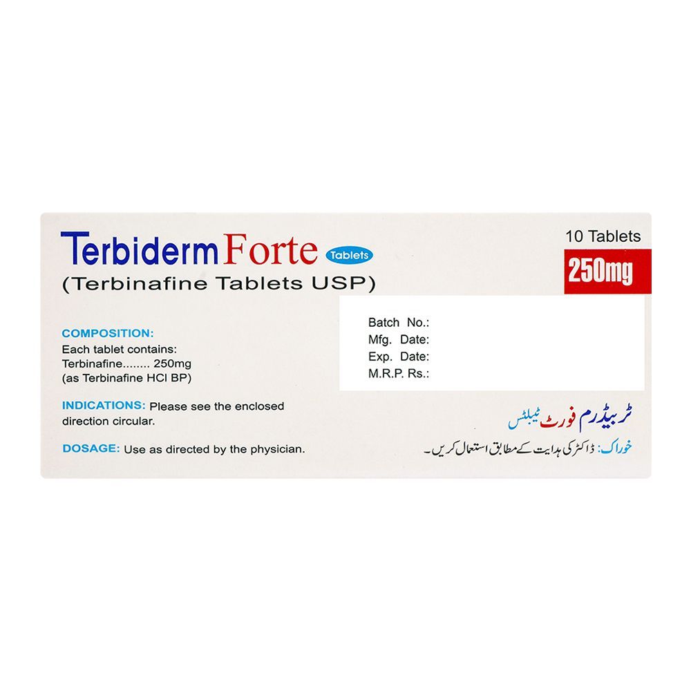 Purchase ATCO Laboratories Terbiderm Forte Tablet, 250mg, 10-Pack ...