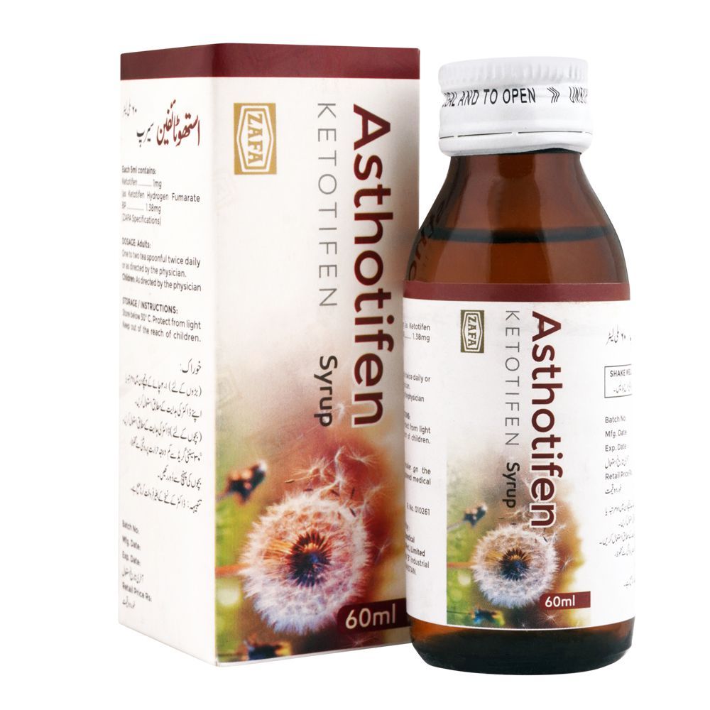 Order Zafa Pharmaceuticals Asthotifen Syrup, 60ml Online at Special ...