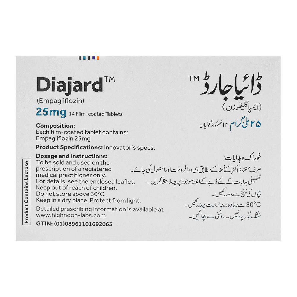 Purchase Diajard Tablet, 25mg Online at Special Price in Pakistan ...