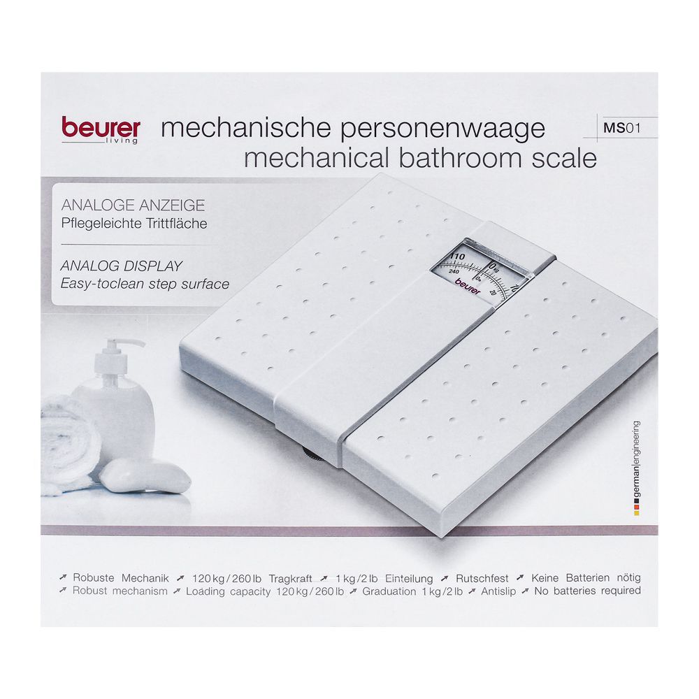 Order Beurer Mechanical Bathroom Scale, Weight Machine, MS-01 Online at ...
