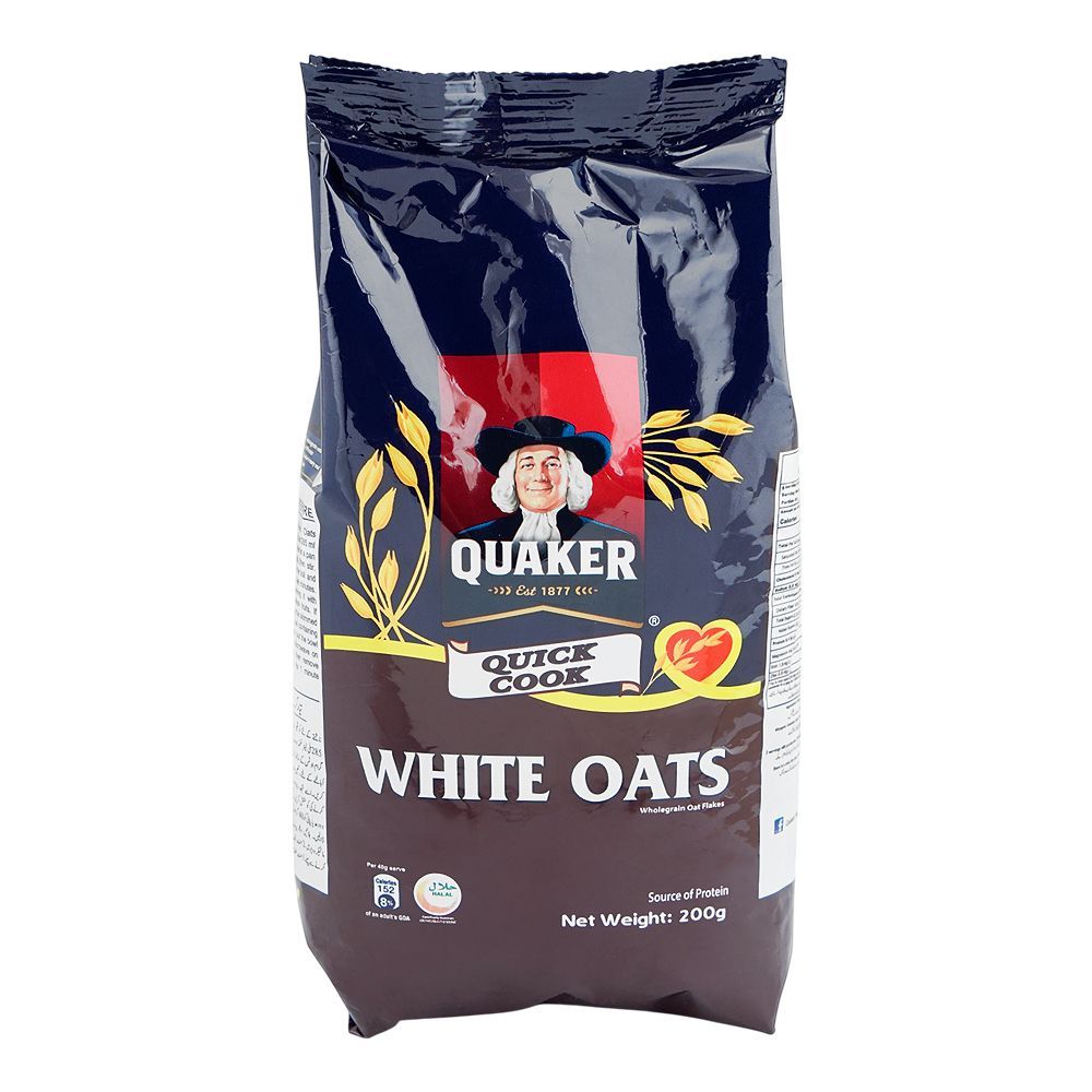 Quaker Quick Cook White Oats Pouch, 200g
