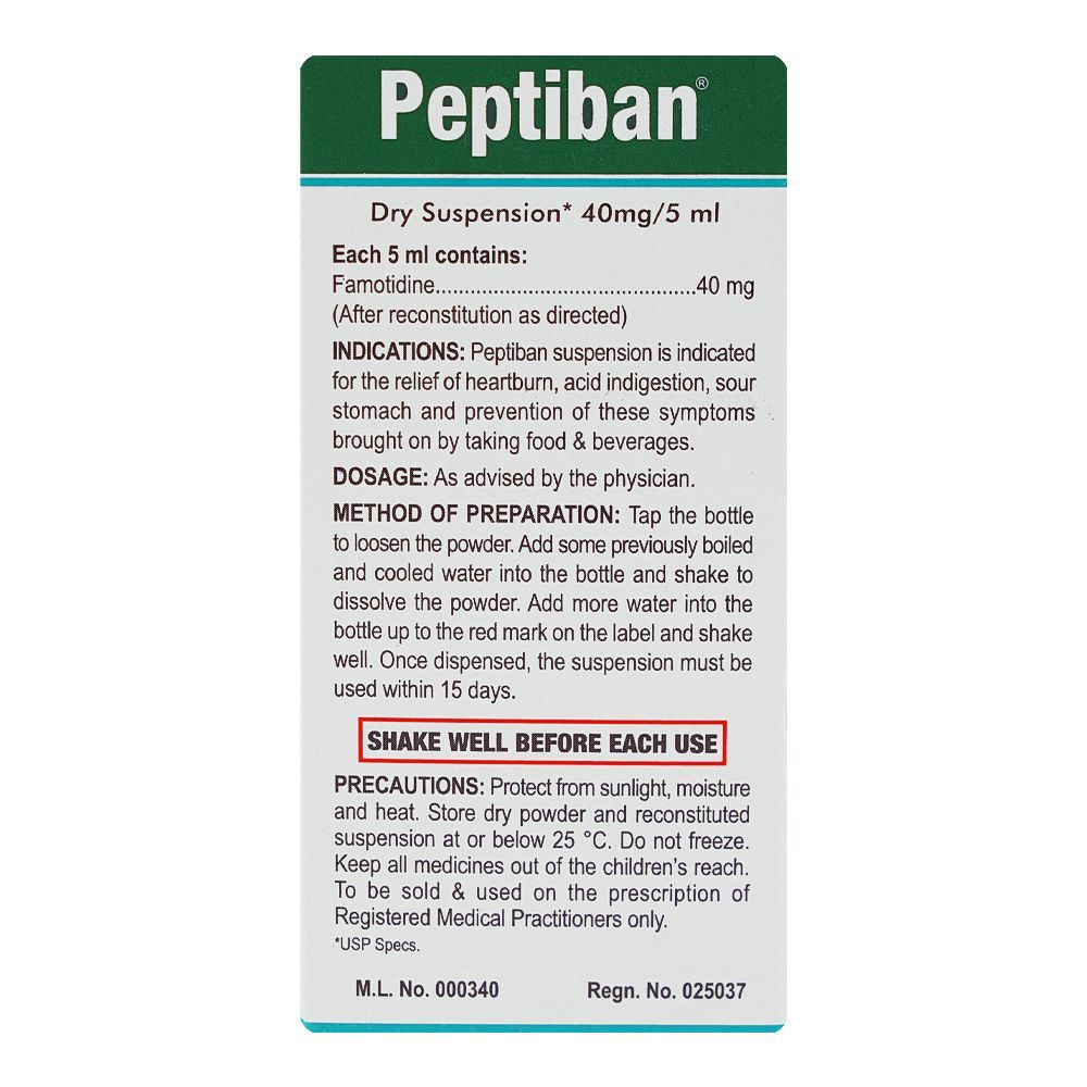 Werrick Pharmaceuticals Peptiban Suspension Syrup, 60ml