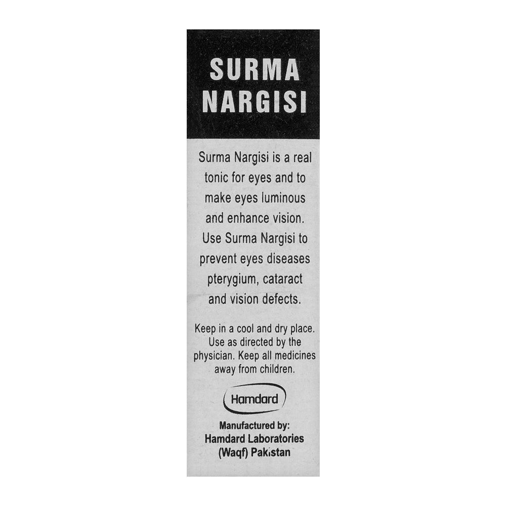 Purchase Hamdard Surma Nargisi, 3g Online at Best Price in Pakistan ...