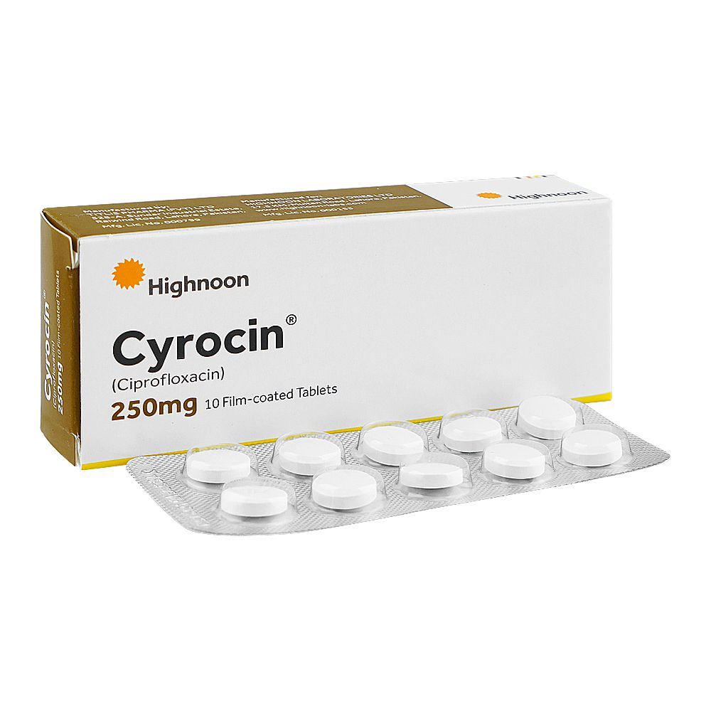 Cyrocin Tablets 250mg, Box (10 Tablets)