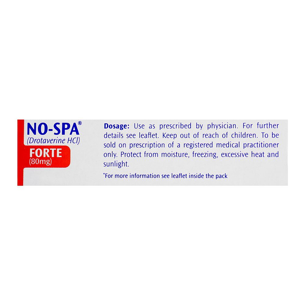 Buy Sanofi-Aventis No-Spa Forte Tablet, 80mg, 1-Strip Online at Special ...