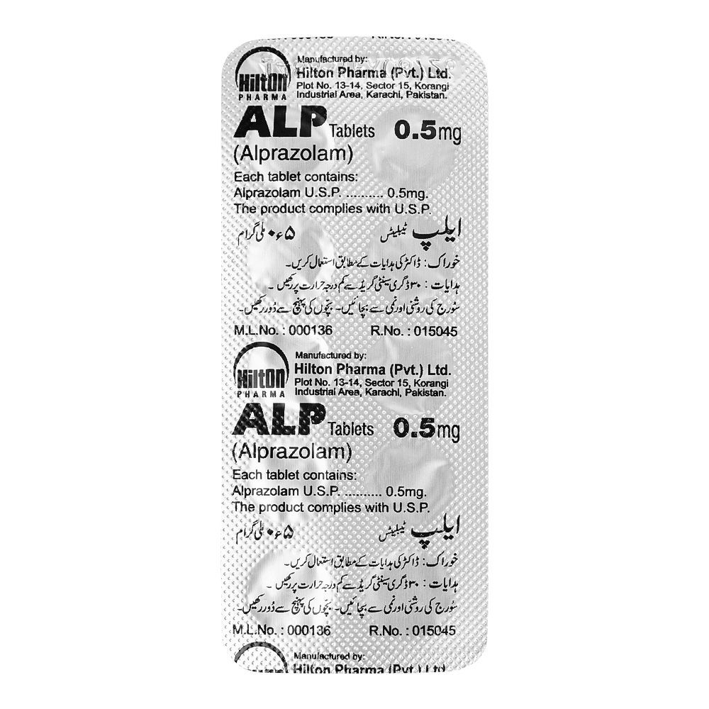 Purchase Hilton Pharma Alp Tablet, 0.5mg Strip, 10 Tablets Online at ...