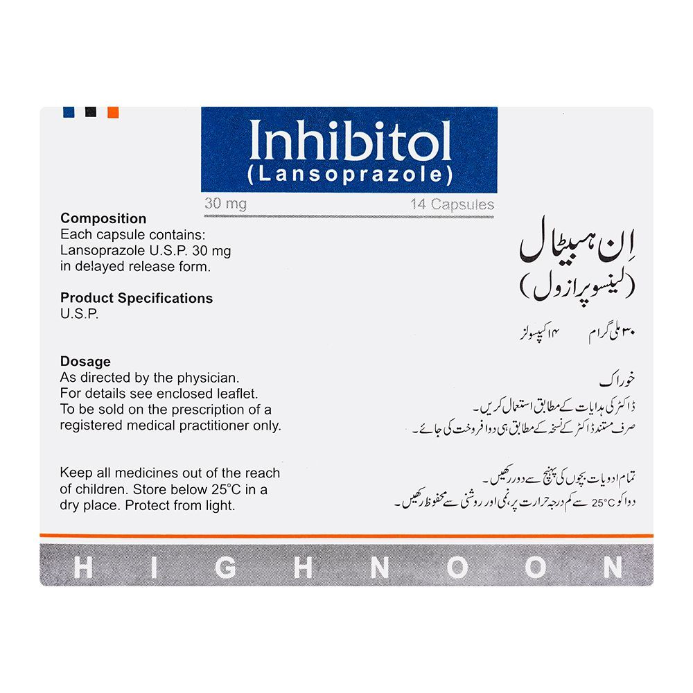 Order Highnoon Laboratories Inhibitol Capsule, 30mg, 14-Pack Online at ...