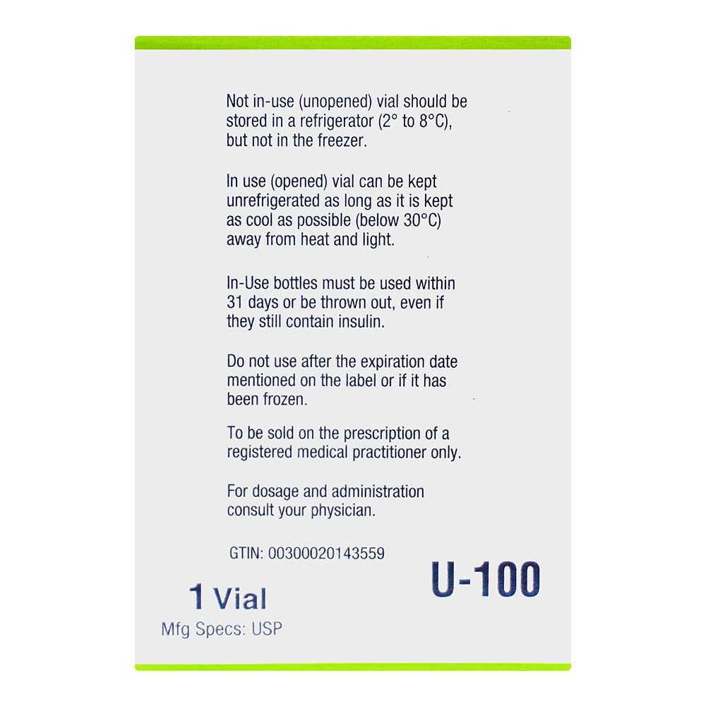 Buy Eli Lilly Humulin N, 10ml Online at Special Price in Pakistan ...