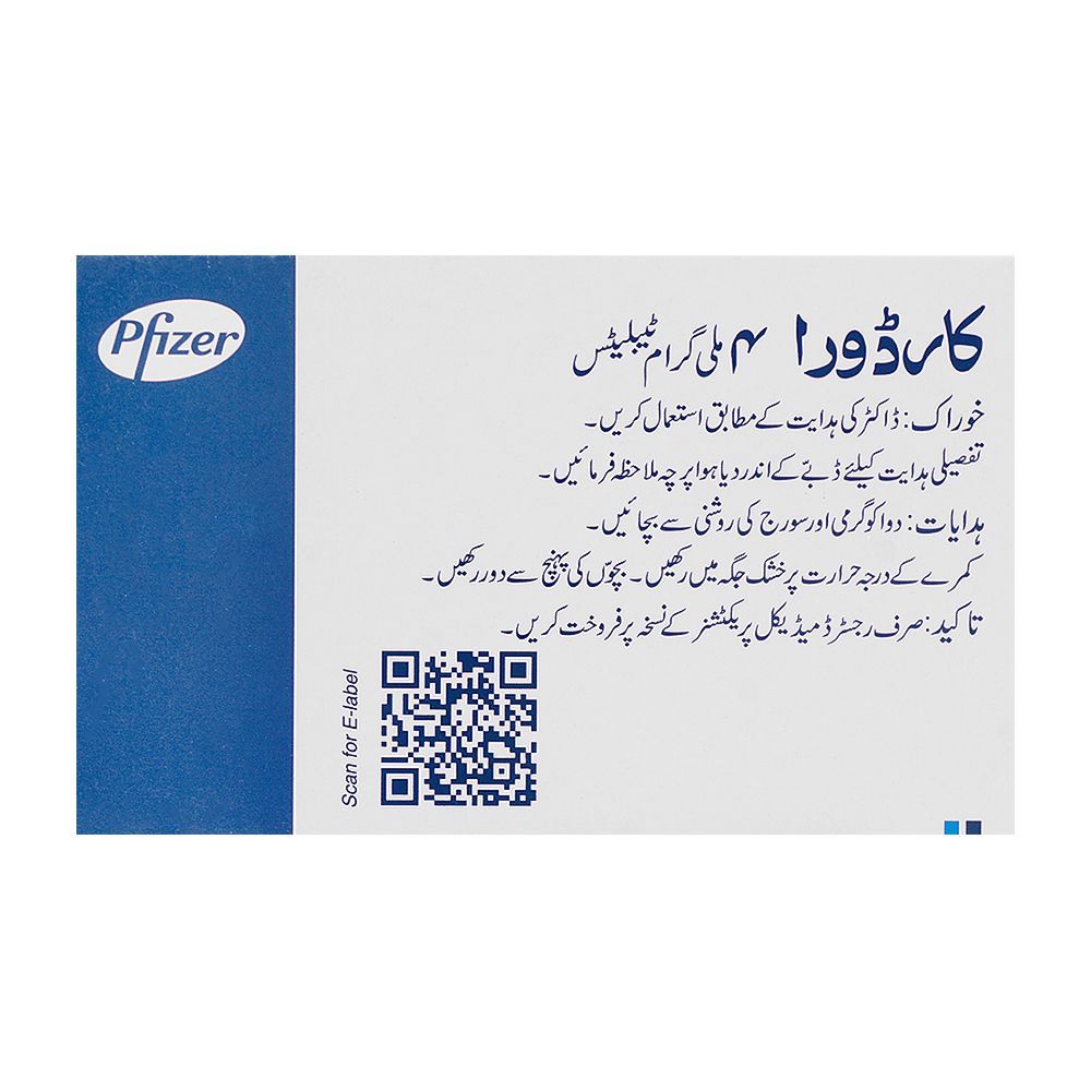 Buy Pfizer Cardura Tablet, 4mg, 20-Pack Online at Special Price in ...