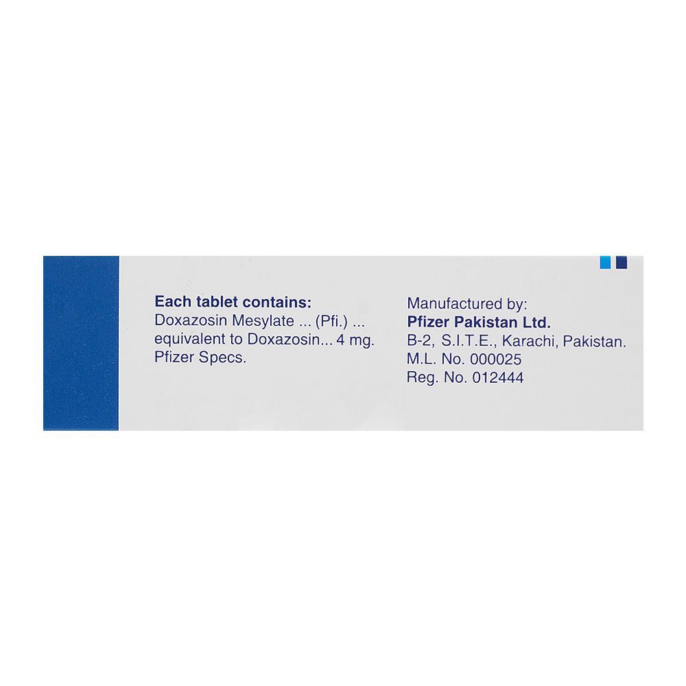 Buy Pfizer Cardura Tablet, 4mg, 20-Pack Online at Special Price in ...