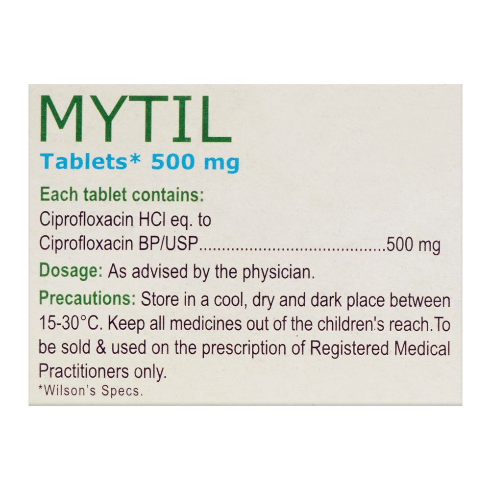 Order Wilson's Pharmaceuticals Mytil Tablet, 500mg, 10-Pack Online at ...