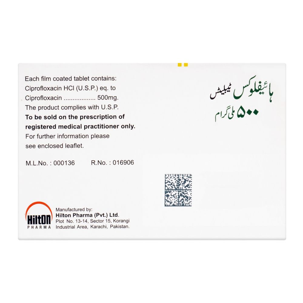 Purchase Hilton Pharma Hiflox Tablet, 500mg, 10-Pack Online at Special ...