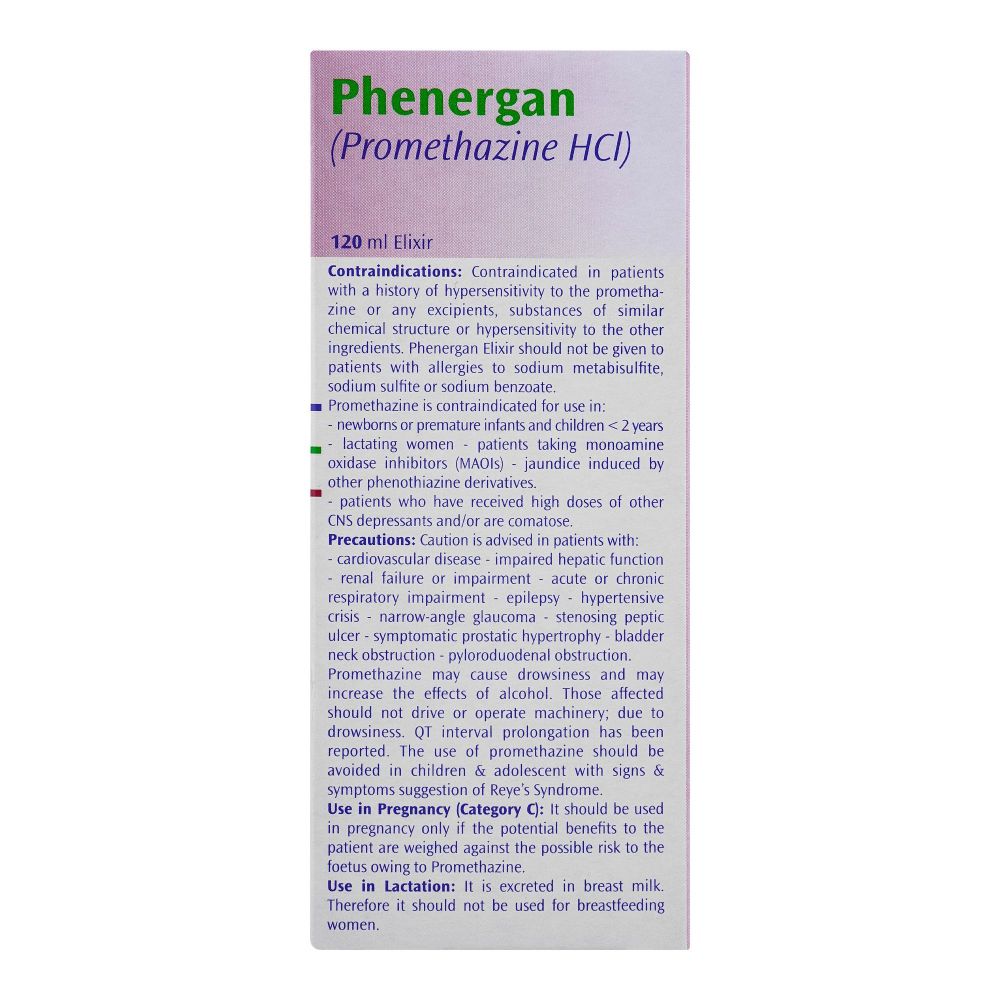 Buy Sanofi-Aventis Phenergan Elixir, 120ml Online at Special Price in ...